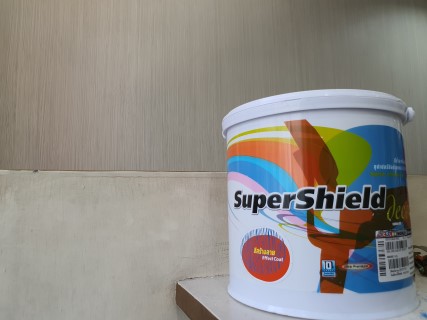 สีวอลเปเปอร์ โคตรสวย !! แต่ใช้สี Supershield decor - By ช่างเสือ